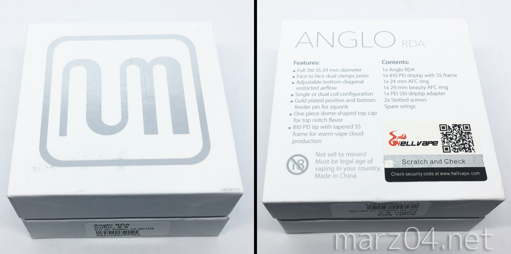 Hellvape Anglo RDA購入｜見た目も渋いし汎用性高いです | marz04.net