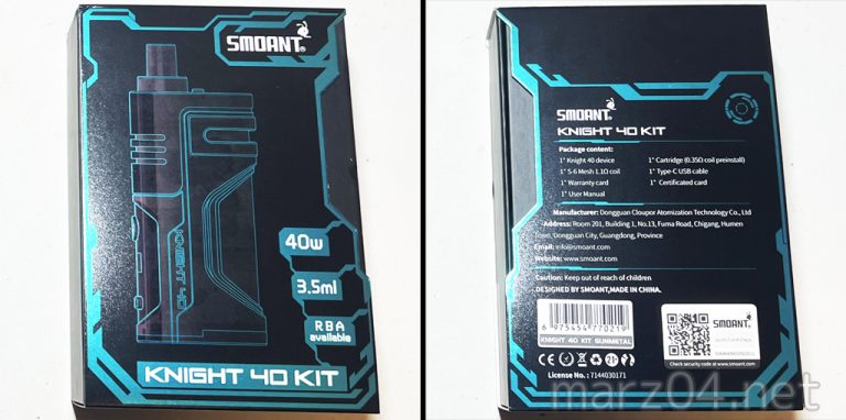 Smoant Knight40 レビュー｜この厳つさも魅力？幅広い使い方が出来るPod Mod | marz04.net