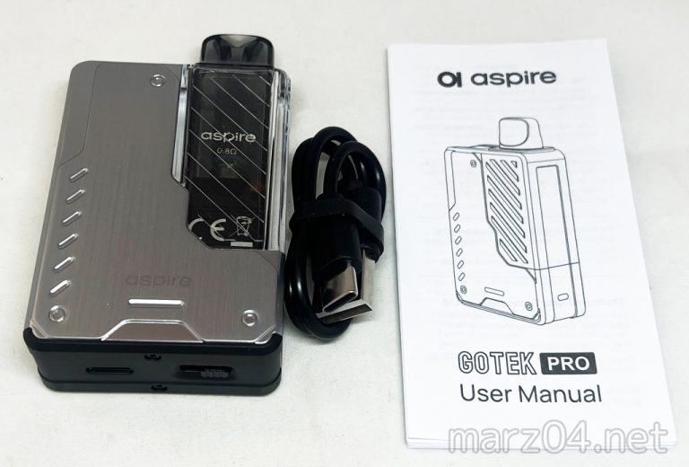 Aspire Gotek Pro レビュー｜質感とバッテリー容量が大幅にアップ | marz04.net
